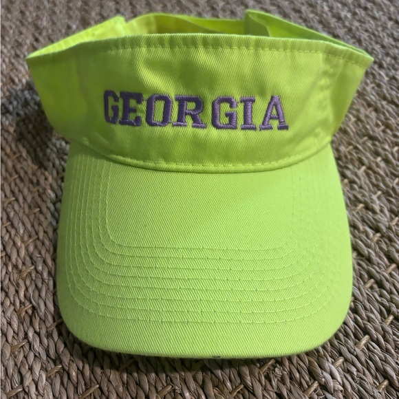 Port and Company | Accessories | Georgia Adult Adjustable Visor Neon ...